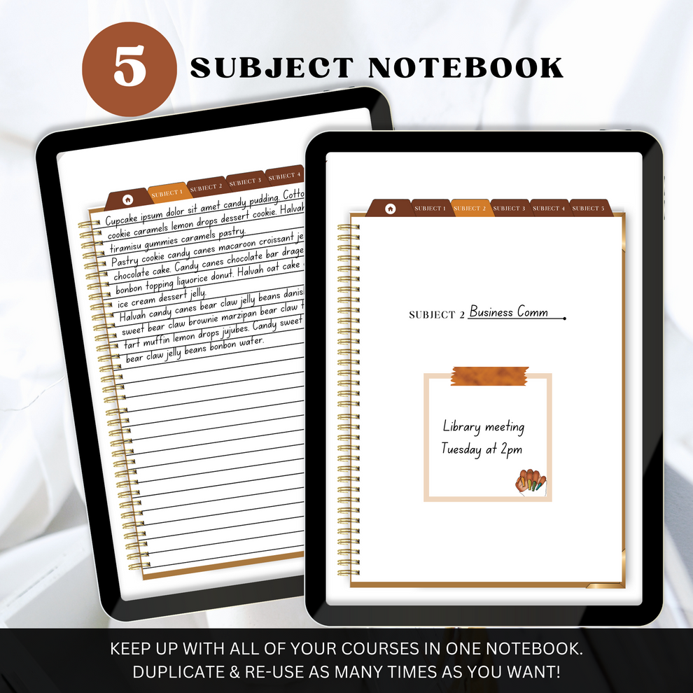 Pressure Digital Student Notebook – Tawana Simone