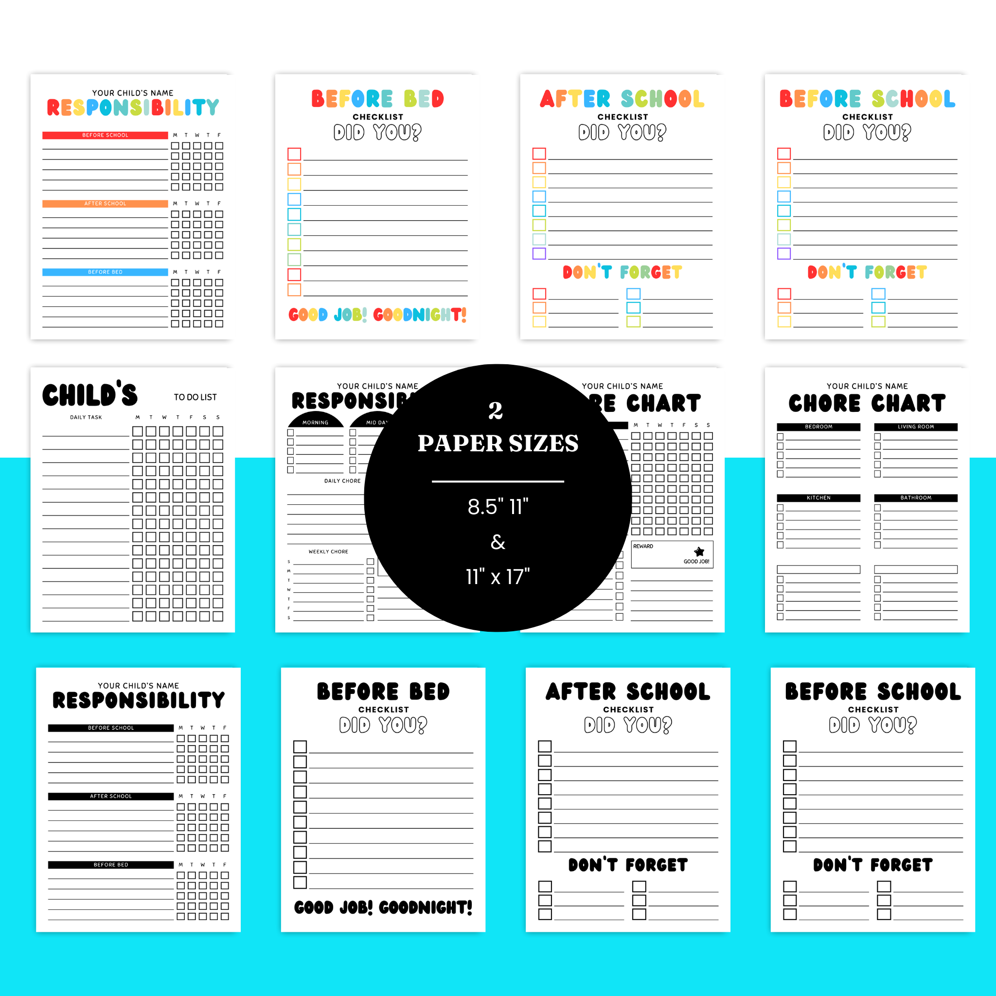 Kids' Chore Chart Template - PLR – Tawana Simone