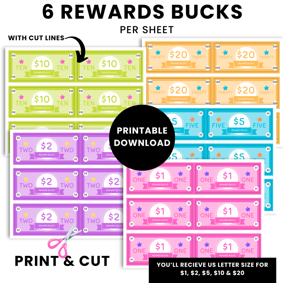 Kids' Reward Money Template - PLR – Tawana Simone